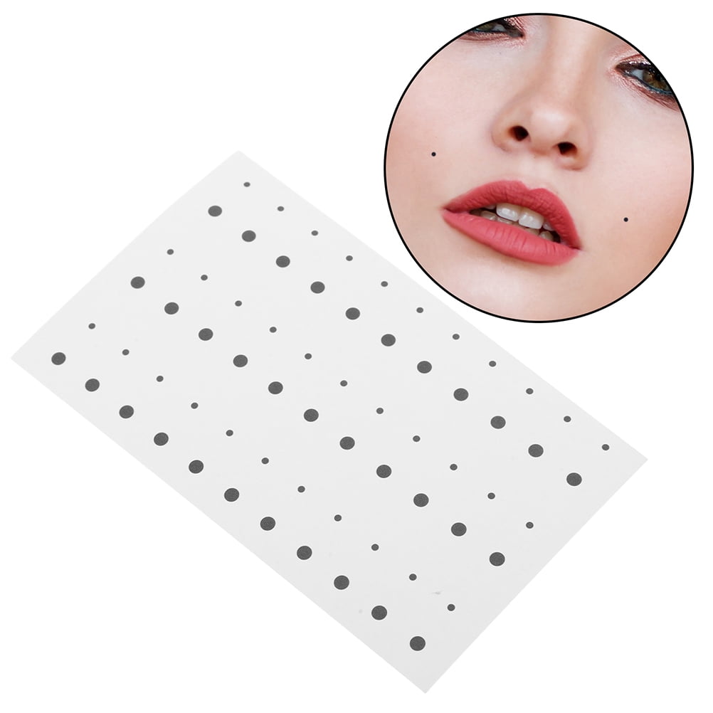 LIFKOME 10 Sheets Funny Fake Mole Beauty Spot Face Stickers Realistic ...