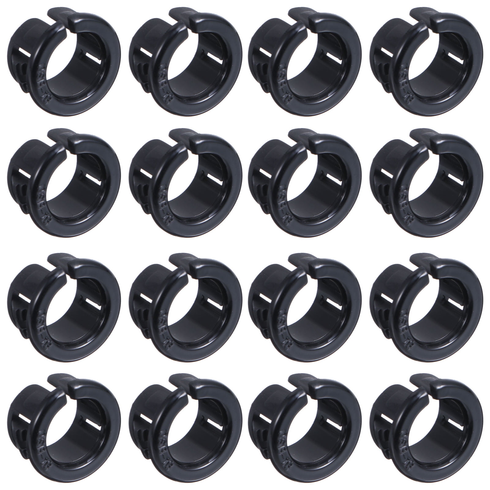 LIFKOME 100Pcs Circular Black Silicone Rubber Cable Wall Bushing ...