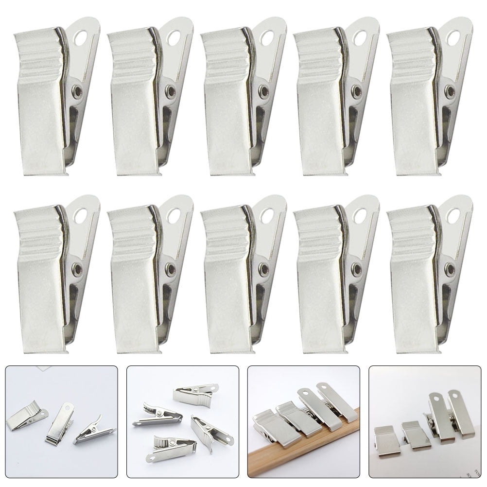 LIFKOME 100Pcs Metal Badge Fastener for Security Badge Holders Trade ...