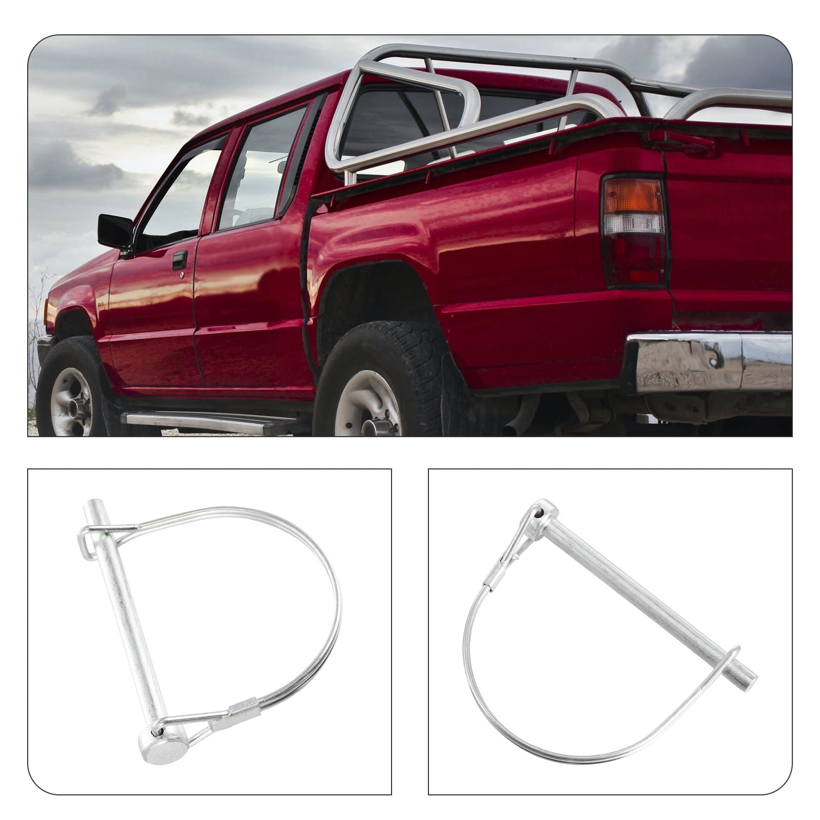 LIFKOME 10Pcs Carbon Steel Locking Pin for Hitch Pin Heavy Duty Wire ...