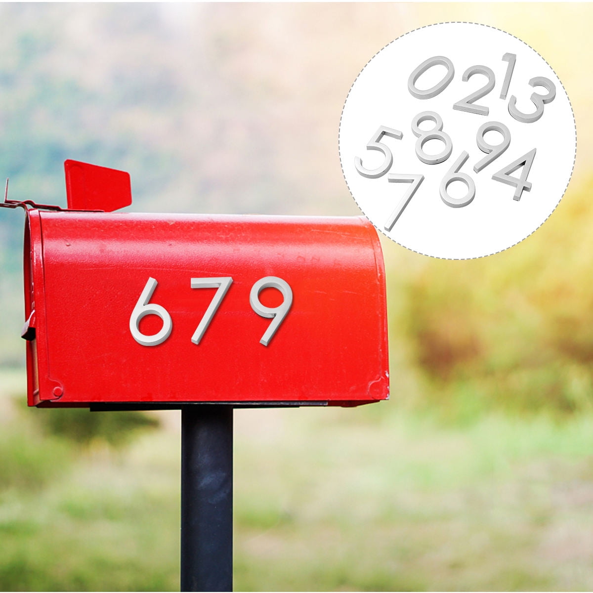 LIFKOME 10Pcs Door Numbers Plaques Doorplate Card for House Owners Self-Adhesive with ...