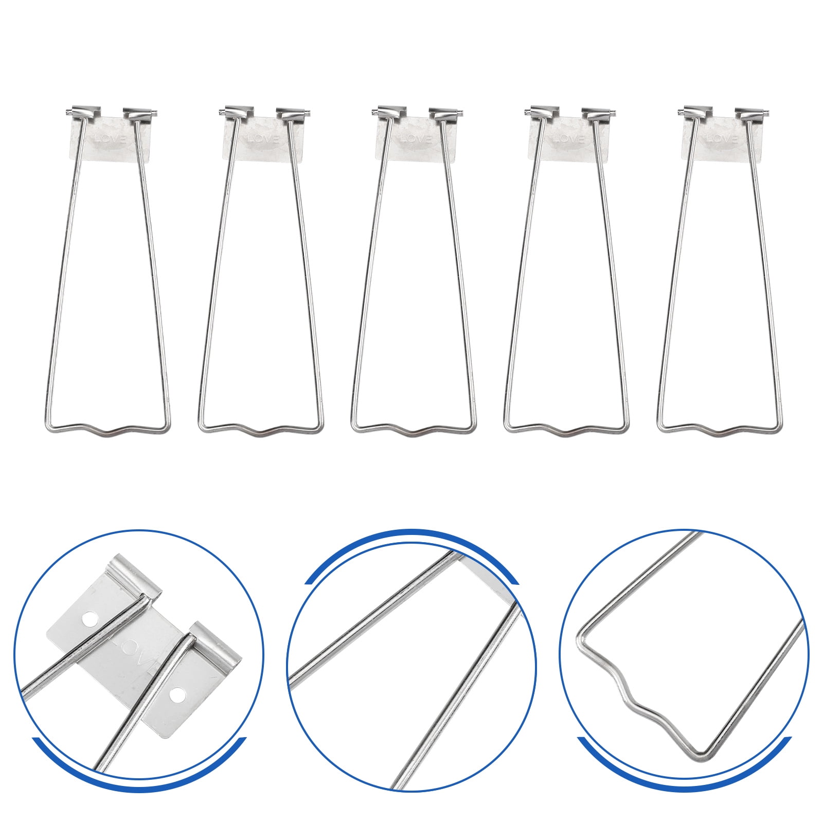 LIFKOME 10Pcs Modern Minimalist Silver Picture Frames Back Pedestals ...