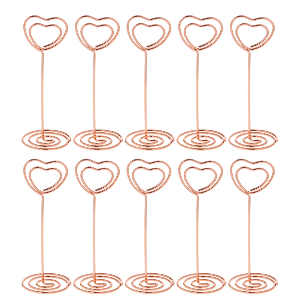 LIFKOME 10Pcs Table Number Stands -shaped in Rose Gold for Decorations ...