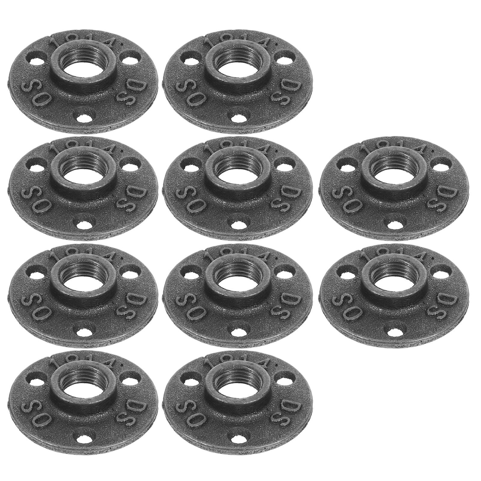LIFKOME 10Pcs Threaded Floor Flange for Pipe Mounting Flange Small Size ...