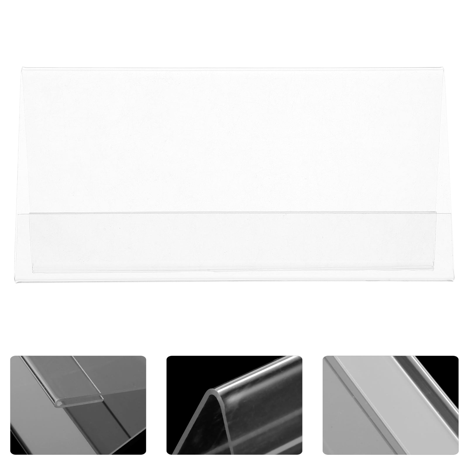 LIFKOME 10pcs Desk Name Plate Holder Double Sided Display Sign Holders ...