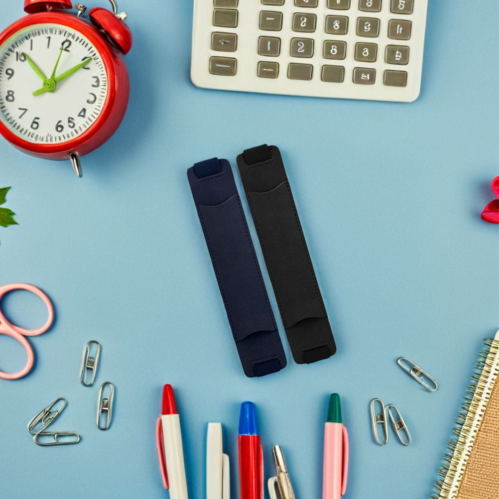 LIFKOME 10pcs Elastic Pen Holder Pu Leather Pen Sleeve Adjustable ...