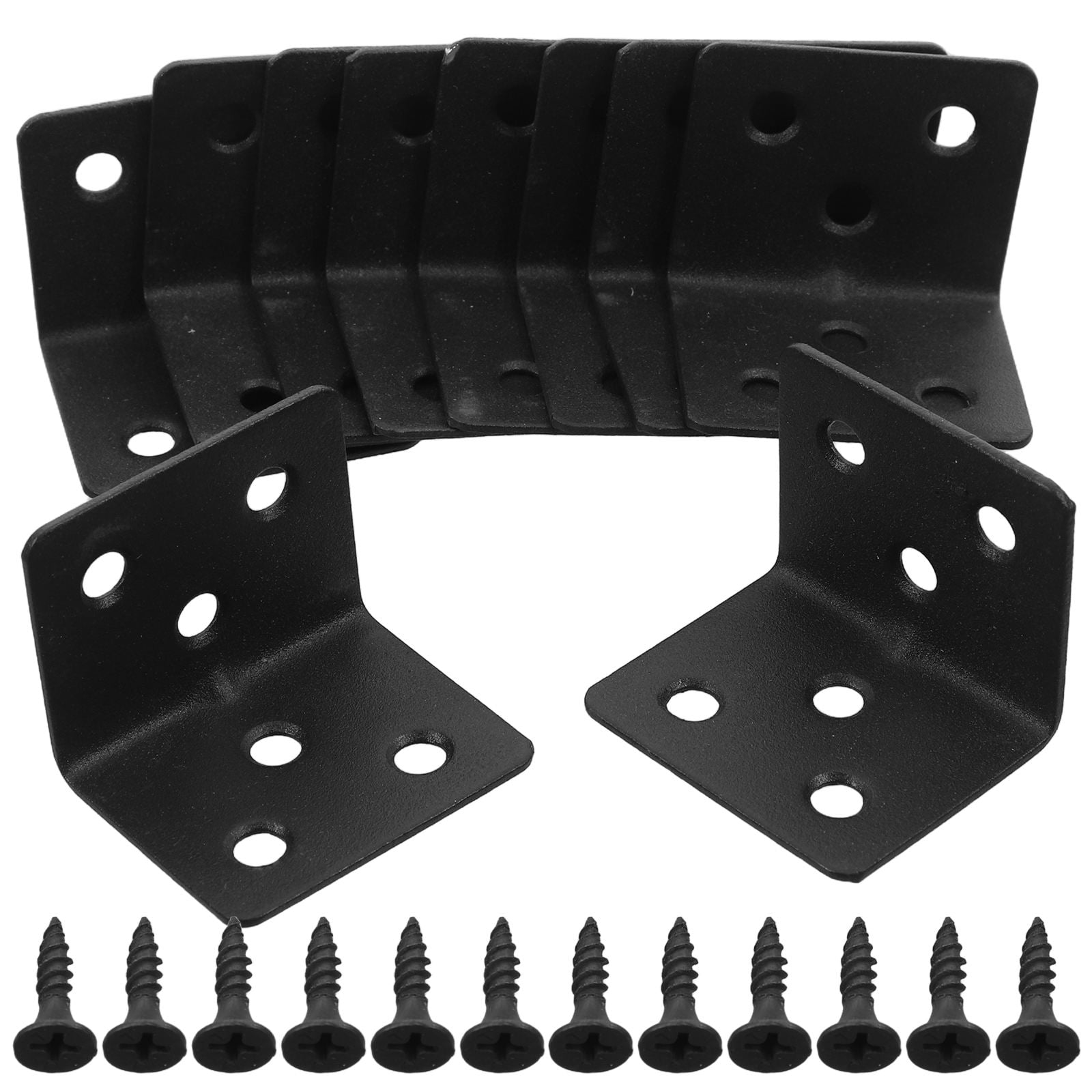 LIFKOME Raindrops 10pcs Heavy Duty L Shaped Brackets for Wood and Metal ...