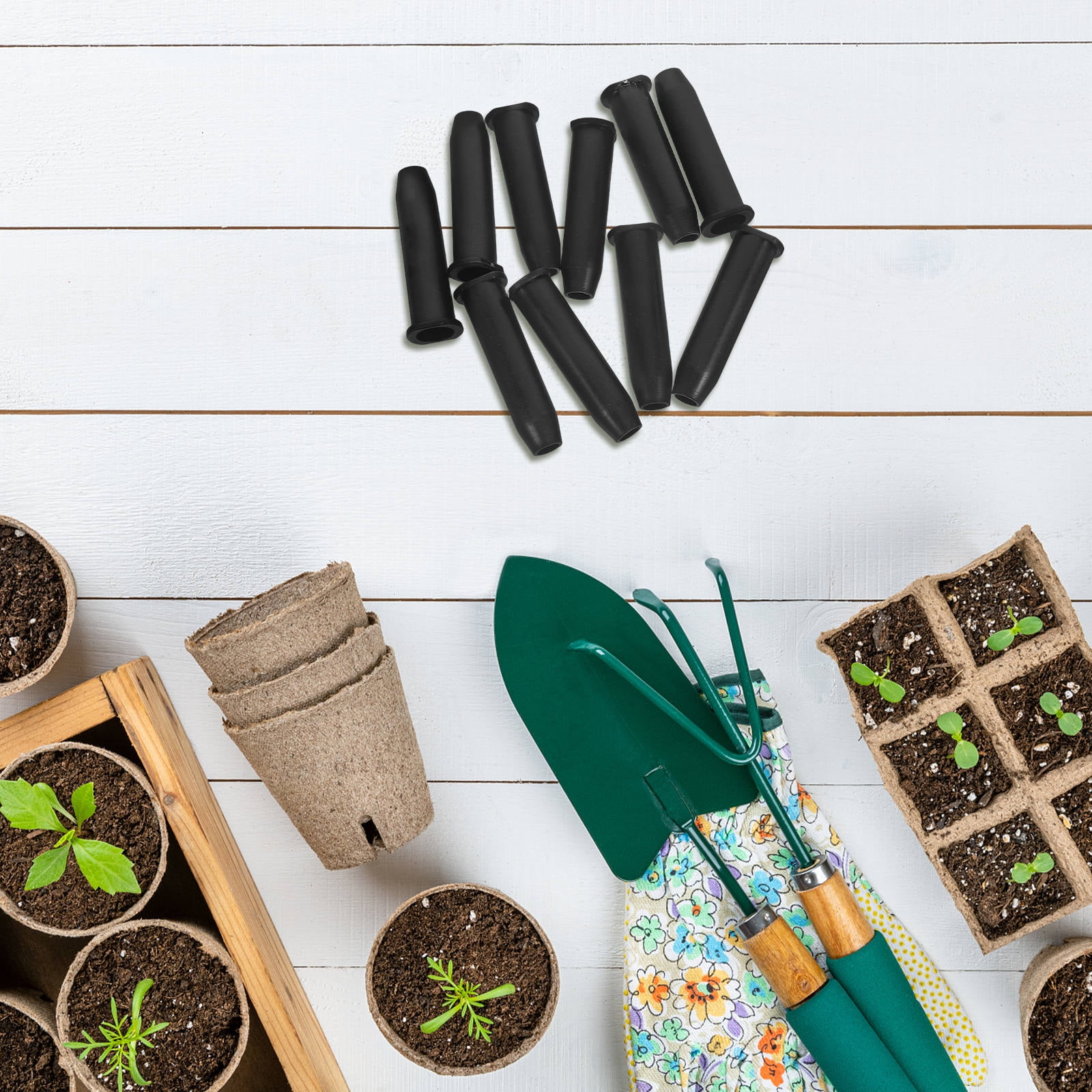 LIFKOME 10pcs Plastic Vegetable Planter Component Self-Assembly Patio ...