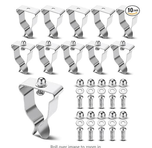 LIFKOME 10pcs Window Well Cover Installation Clips Heavy Duty Spring ...