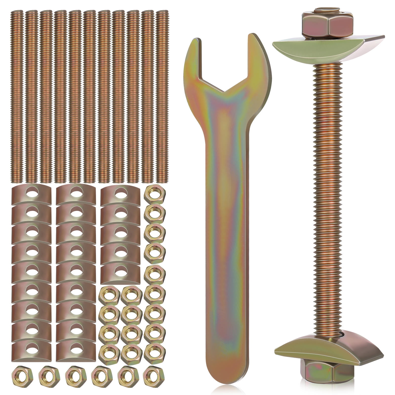 LIFKOME 12 Sets Countertop Joint Fasteners Half Moon Furniture ...