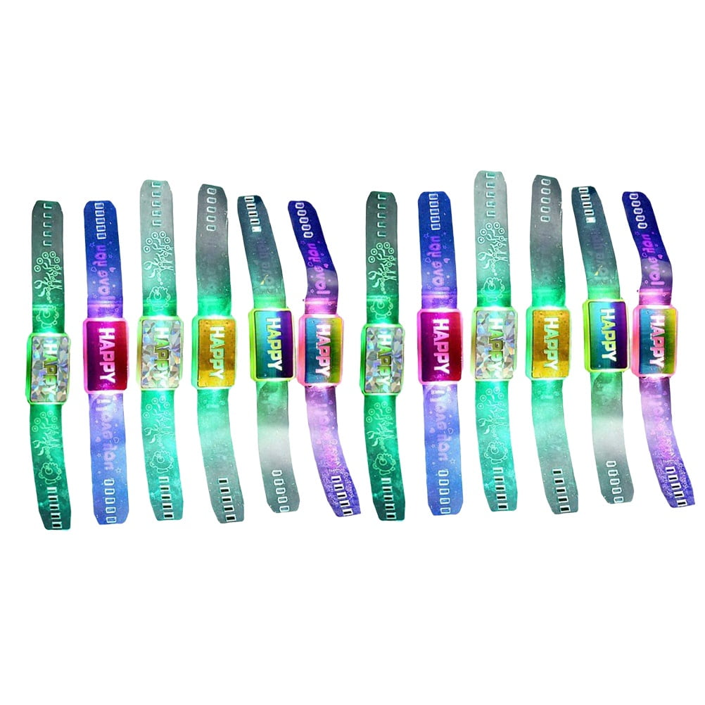 LIFKOME 12Pcs Luminous Wristbands For Concerts And Parties Assorted ...