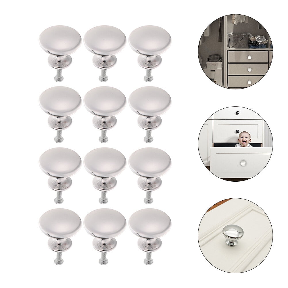 LIFKOME 12Pcs Modern Style Cupboard Wardrobe Door Knobs Brushed Drawer ...