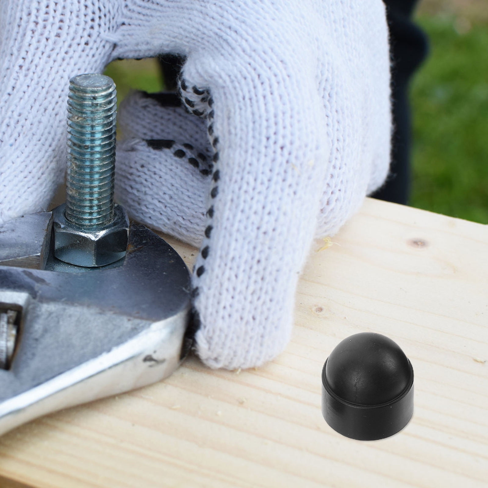 LIFKOME 145Pcs Hexagonal Nut Cap Set in Black Nylon for Light Fixtures ...