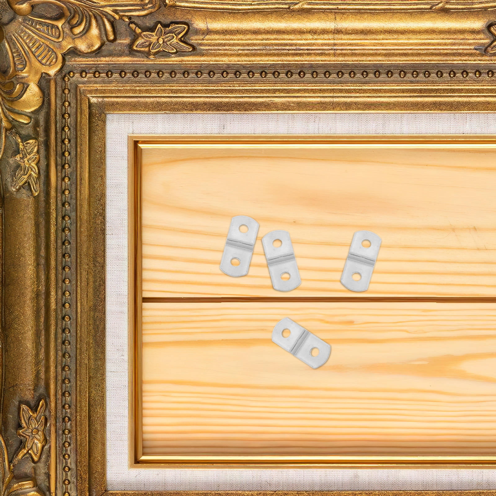 LIFKOME 15pcs Silver Z Shaped Bow Corner Brackets 90 Degree Iron Corner ...