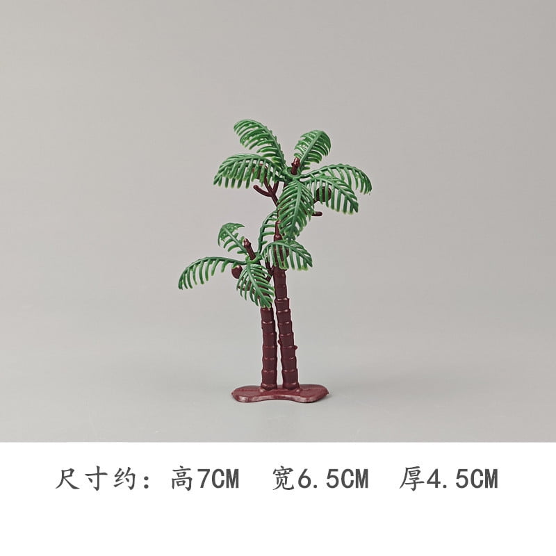LIFKOME 15pcs Simulation Coconut Palm Trees for Cake Decoration ...