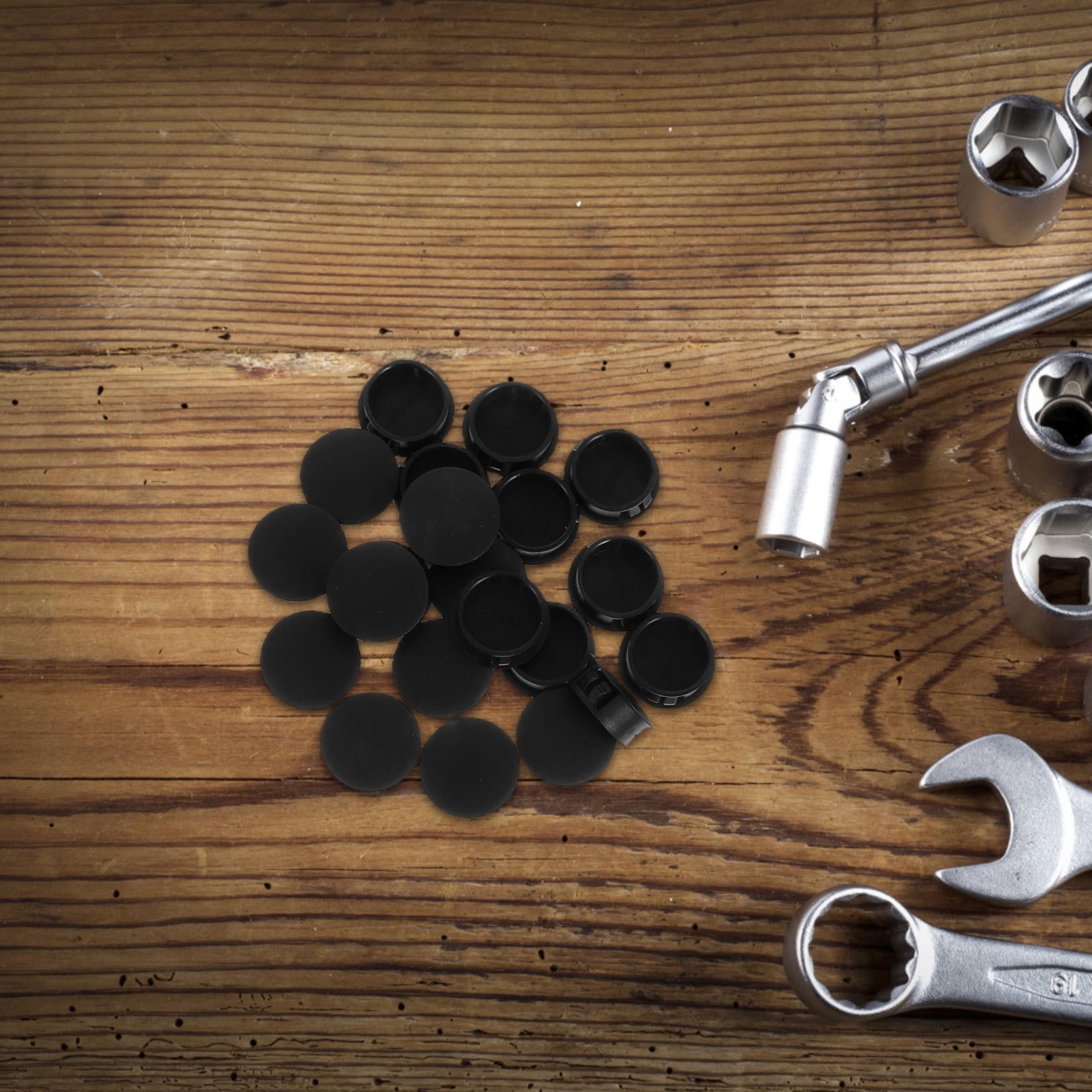 LIFKOME 160Pcs Plastic Hole Plugs Snap in Locking Round Hole Panel ...