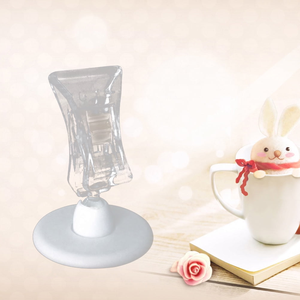 LIFKOME 16Pcs Memo Clip Holder Table Clear Number Photo Note Holder ...