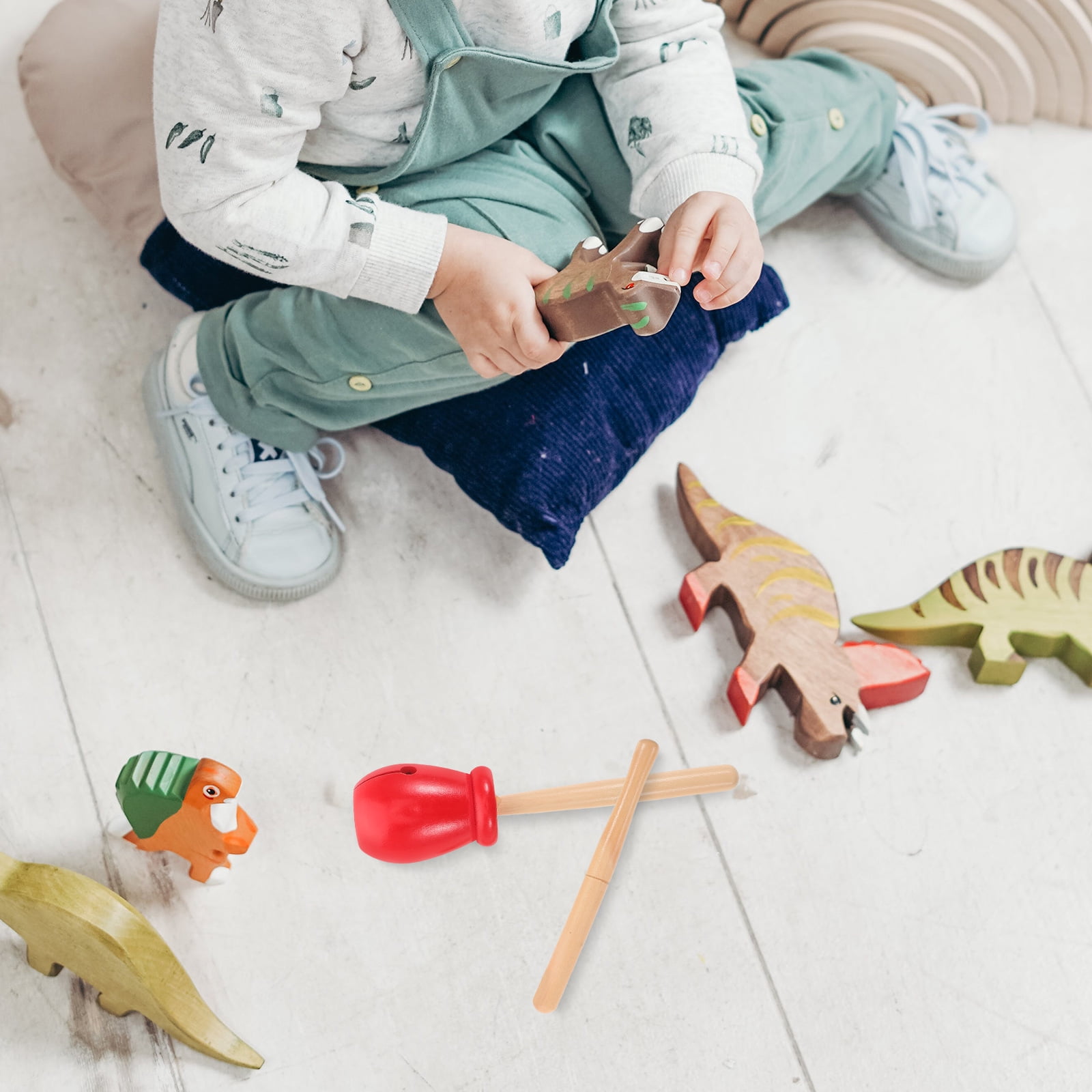 LIFKOME 19Set Traditional Chinese Longkou Bangzi Wooden Maracas for ...