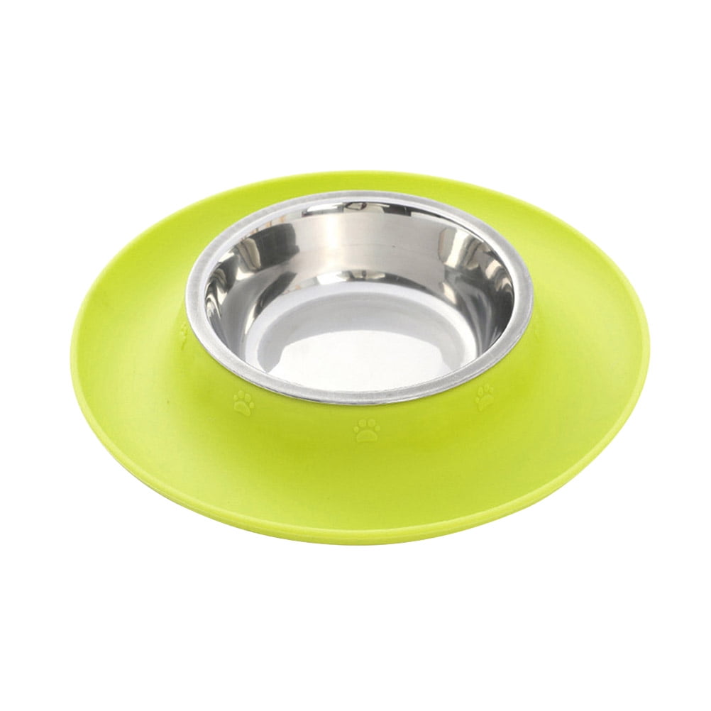 LIFKOME 1Pack Dog Water Dish in Green Color with Non Skid and Easy to ...
