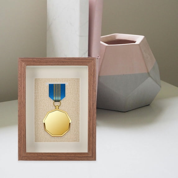 LIFKOME 1Pack Medal Holder Display in Coffee Color with Wooden Material ...