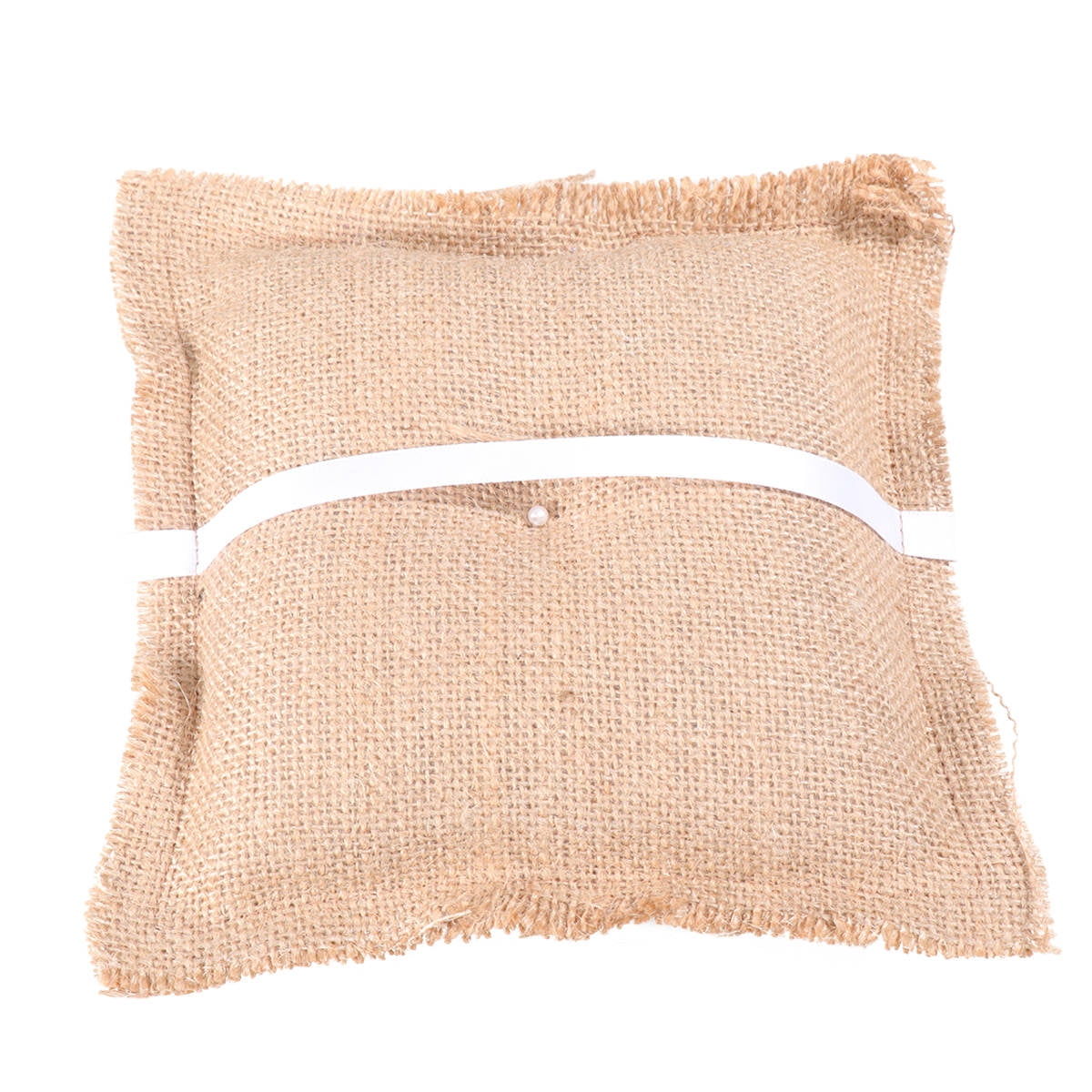 LIFKOME 1Pack Square Burlap Pillow Rustic Wedding Decor for Ceremony ...