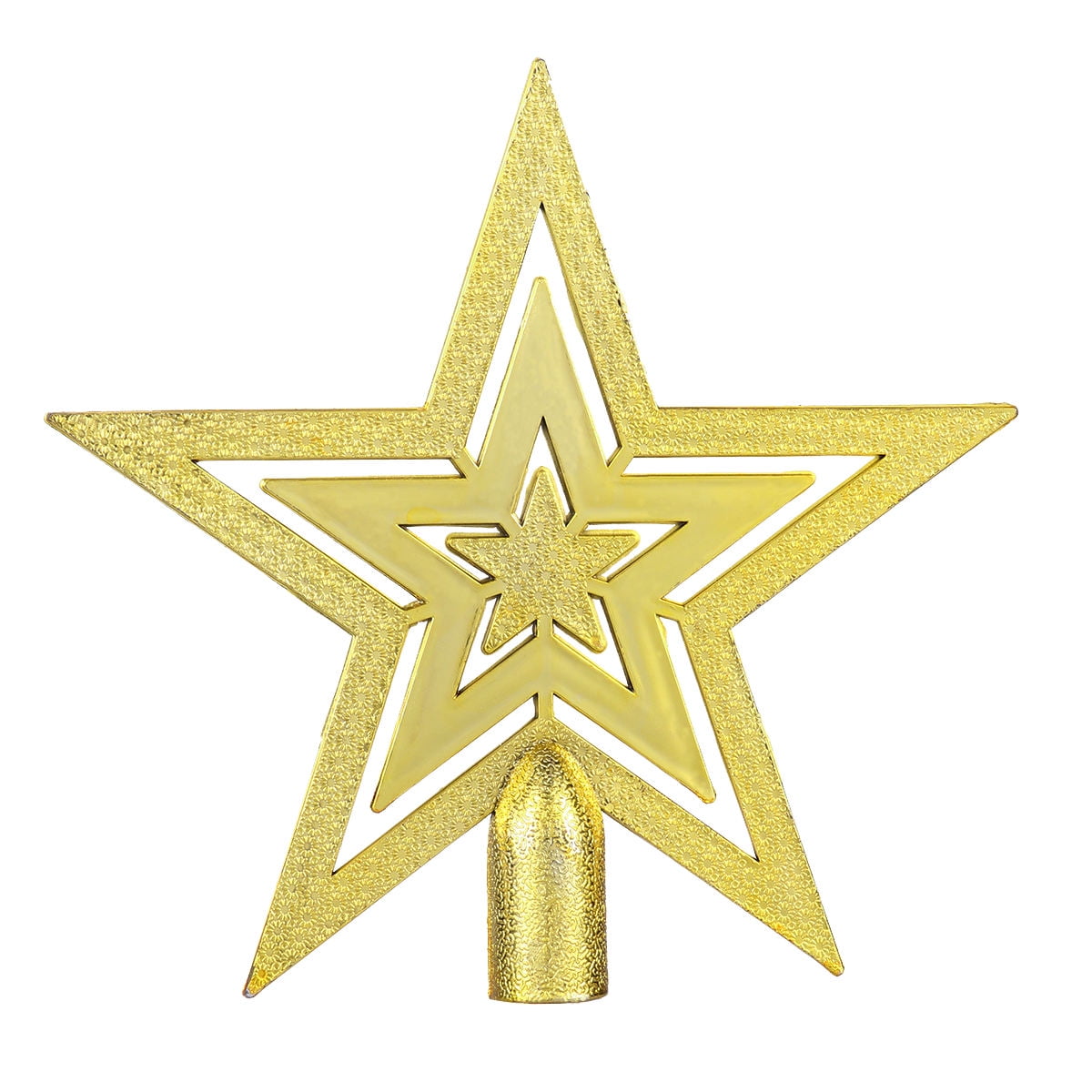 LIFKOME 1Pack Table Top Tree Topper Star Gold PVC for Xmas 7.7X6.9X1 ...
