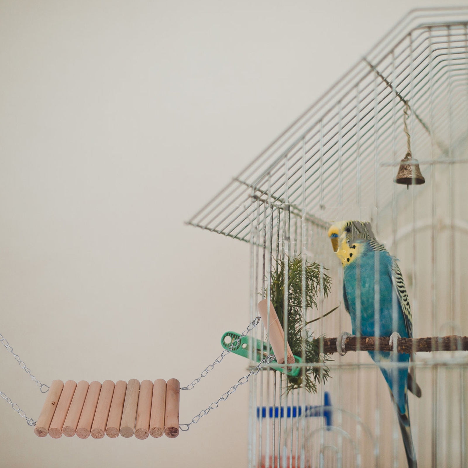 LIFKOME 1Pcs Parrot Chewing Swing Toy Wooden for Indoor Cage Pet Birds ...