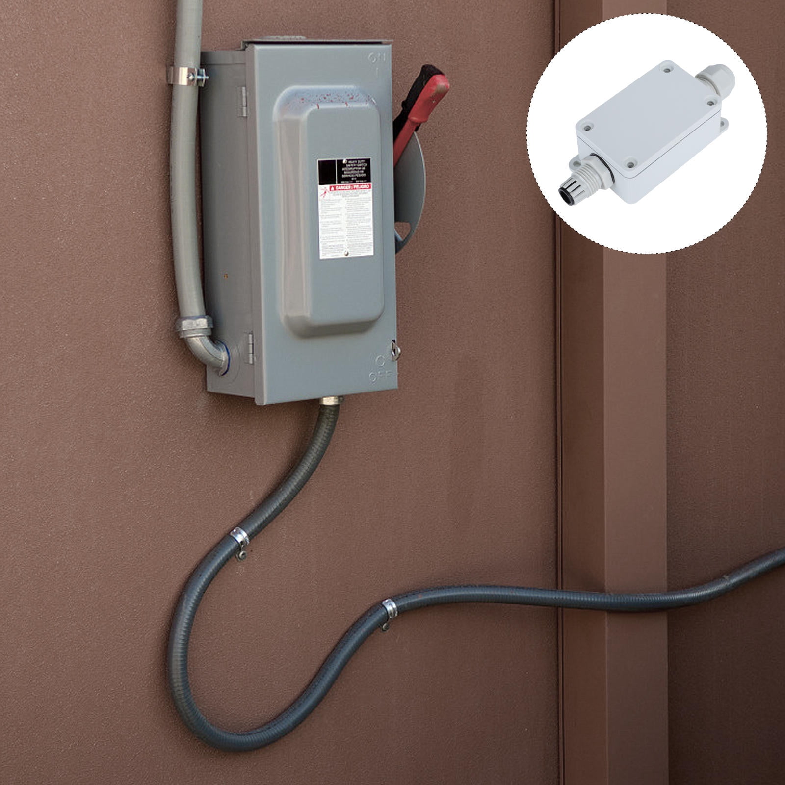 LIFKOME 1Pcs Waterproof Connection Box for External Wiring 11.4X4.2X2 ...