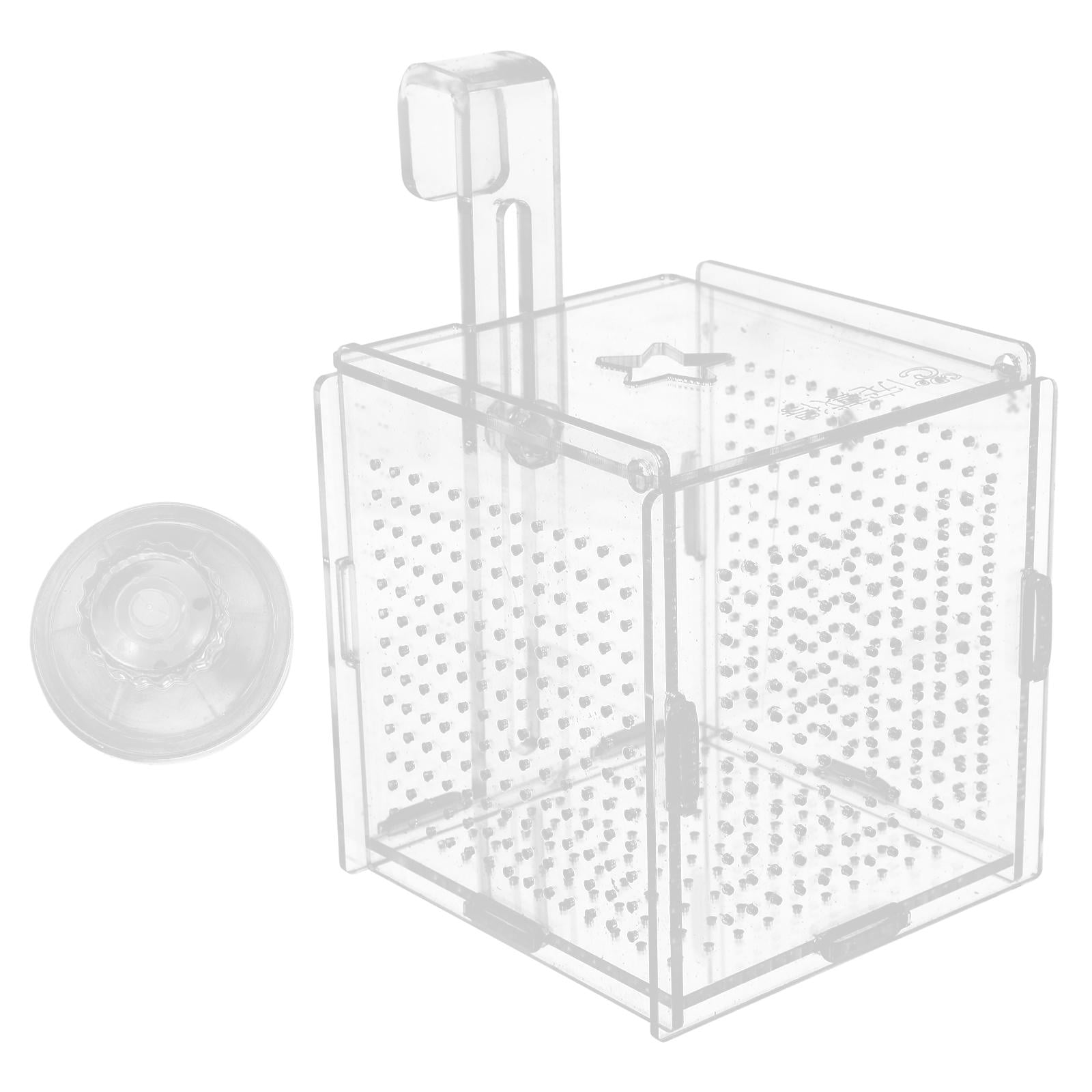 LIFKOME 1Set Fish Isolation Box Transparent Acrylic Square with Round ...