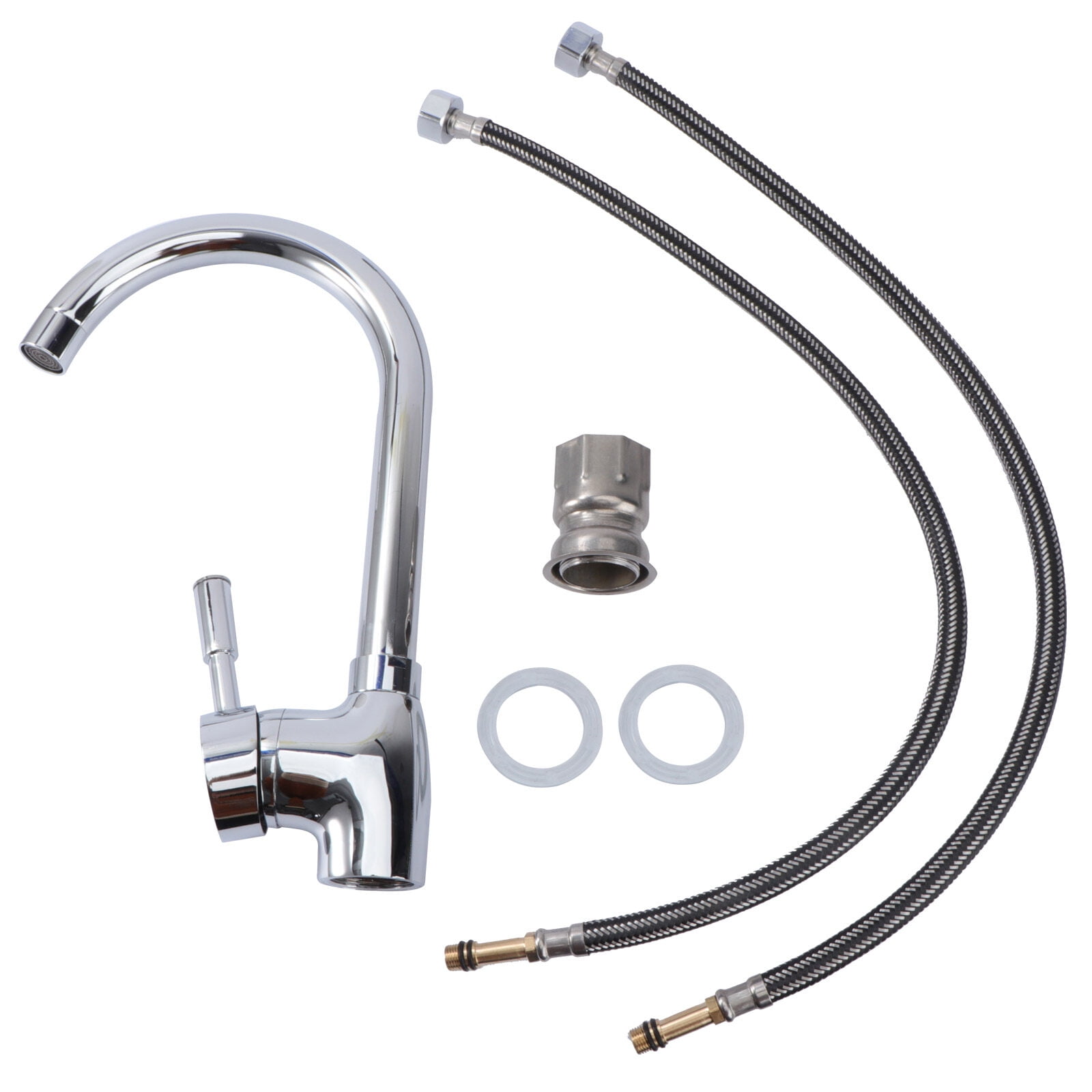LIFKOME 1Set Modern Minimalist Zinc Alloy Copper Swivel Spout Kitchen ...