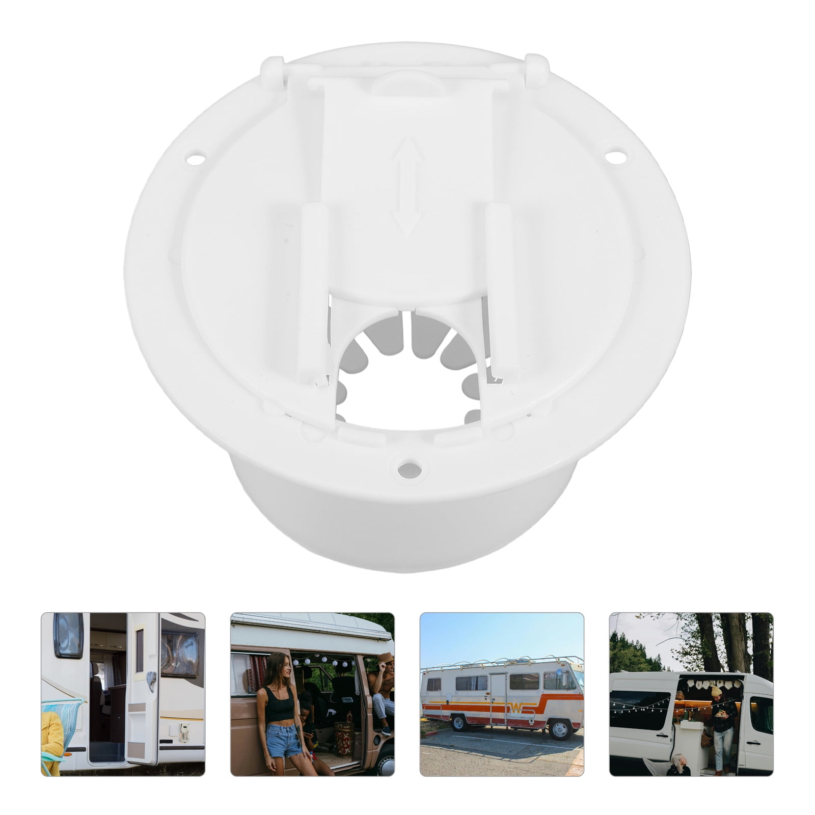 LIFKOME 1Set Rv Accessories Covers White Electric Cable Hatch for ...