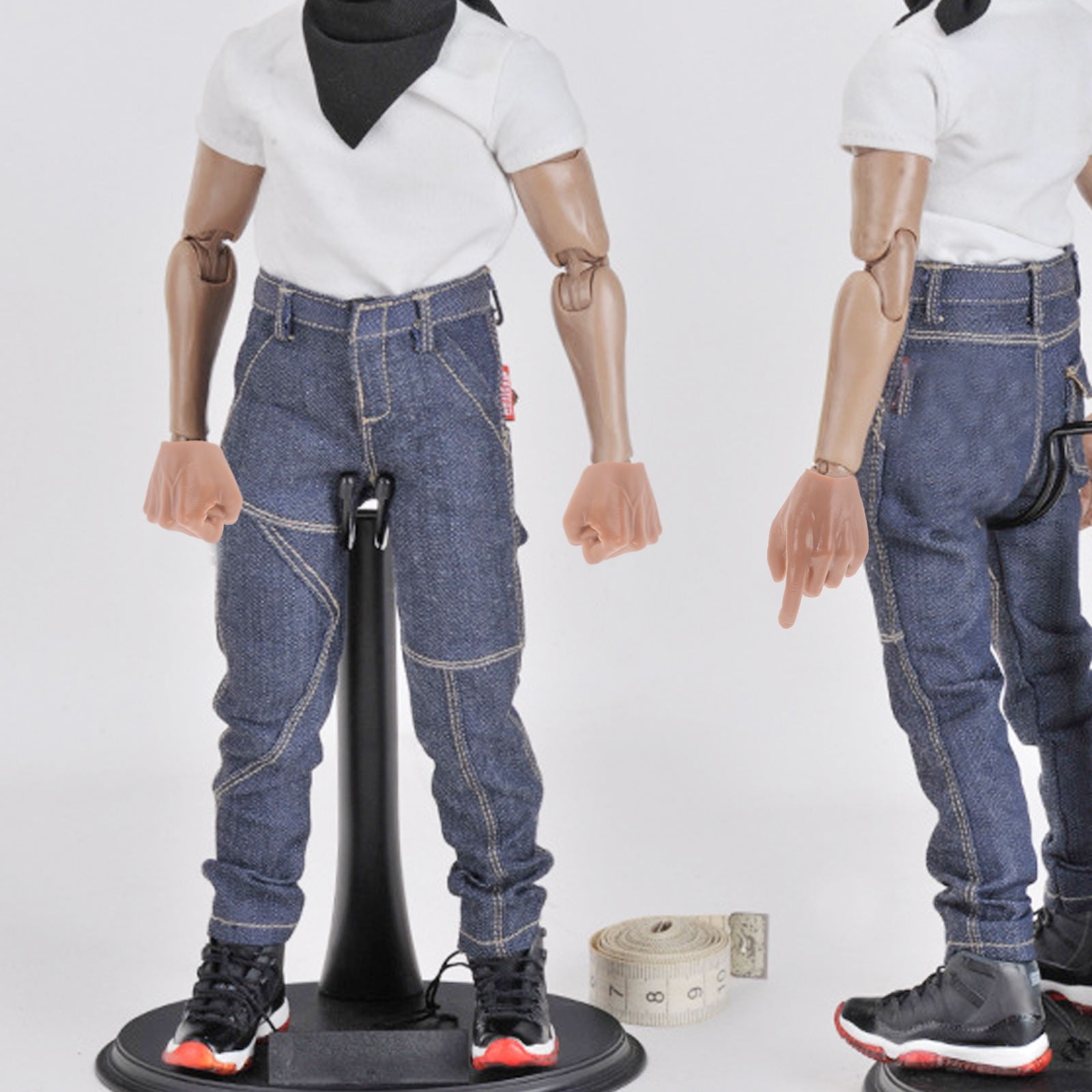 LIFKOME 2 Pairs 1/6 Scale BJD Doll Finger Hands Ultra Realistic ...