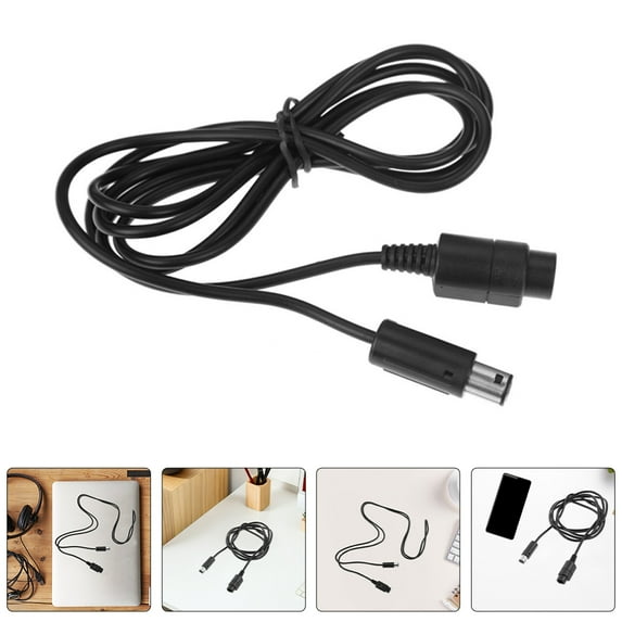 LIFKOME 2 Pcs Controller Extending Cable Gaming Console Extender Black ...