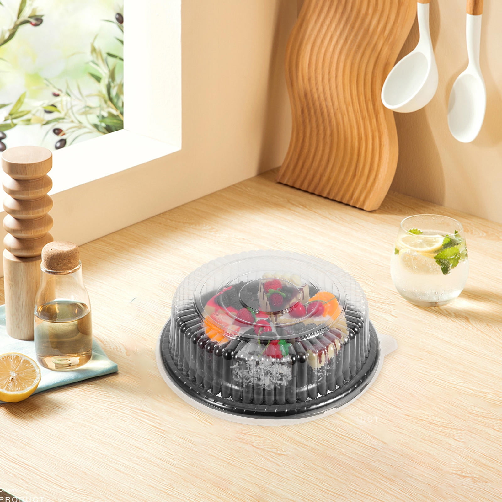 LIFKOME 2 Sets Cakes Box Pies Container Dessert Holder Cake Display ...