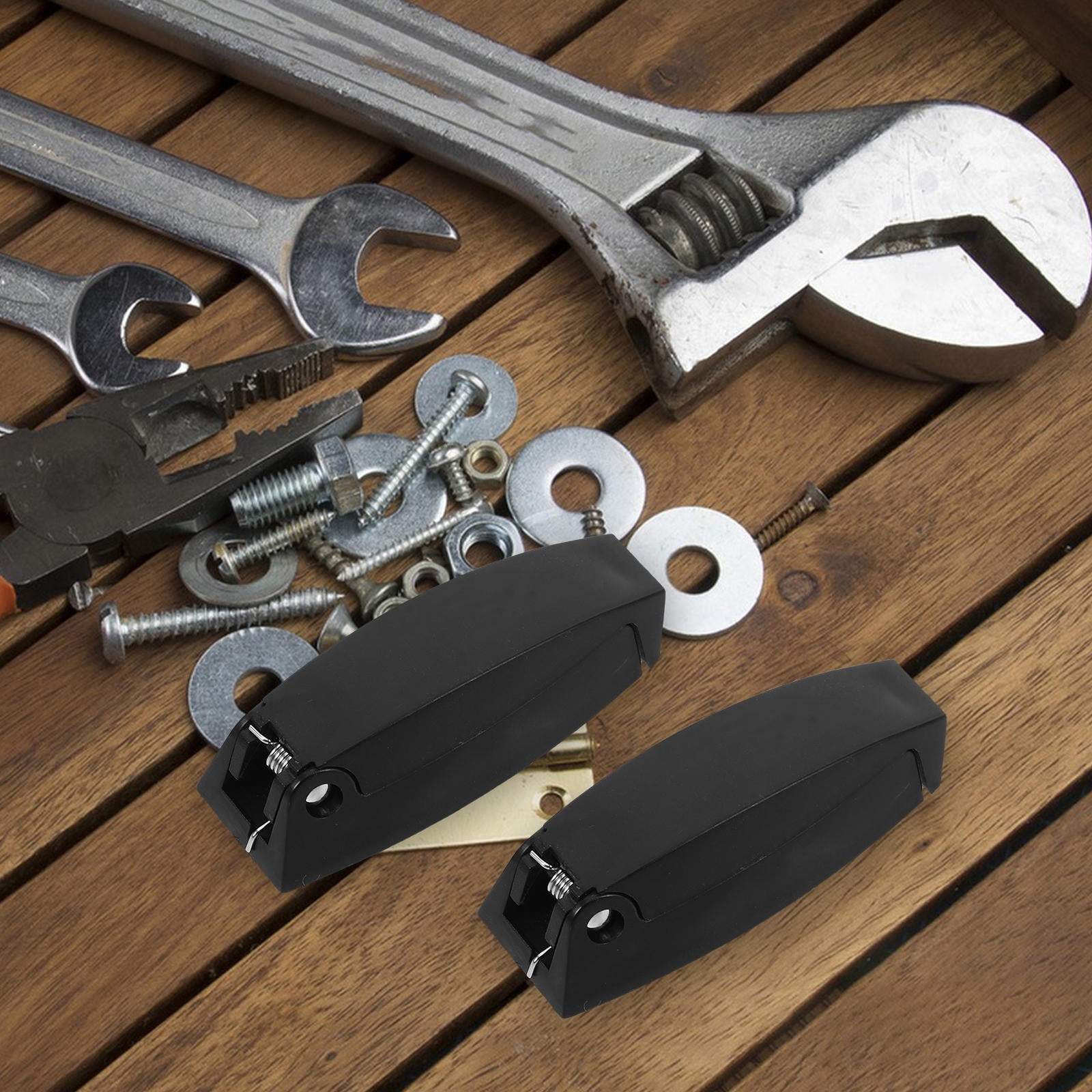 LIFKOME 2 Sets Hidden Folding Rv Door Catch Universal Marine Plastic ...