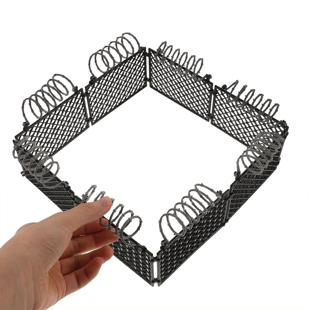 LIFKOME 2 Sets Versatile Diy Miniature Fence For Prison And Farm Scene ...