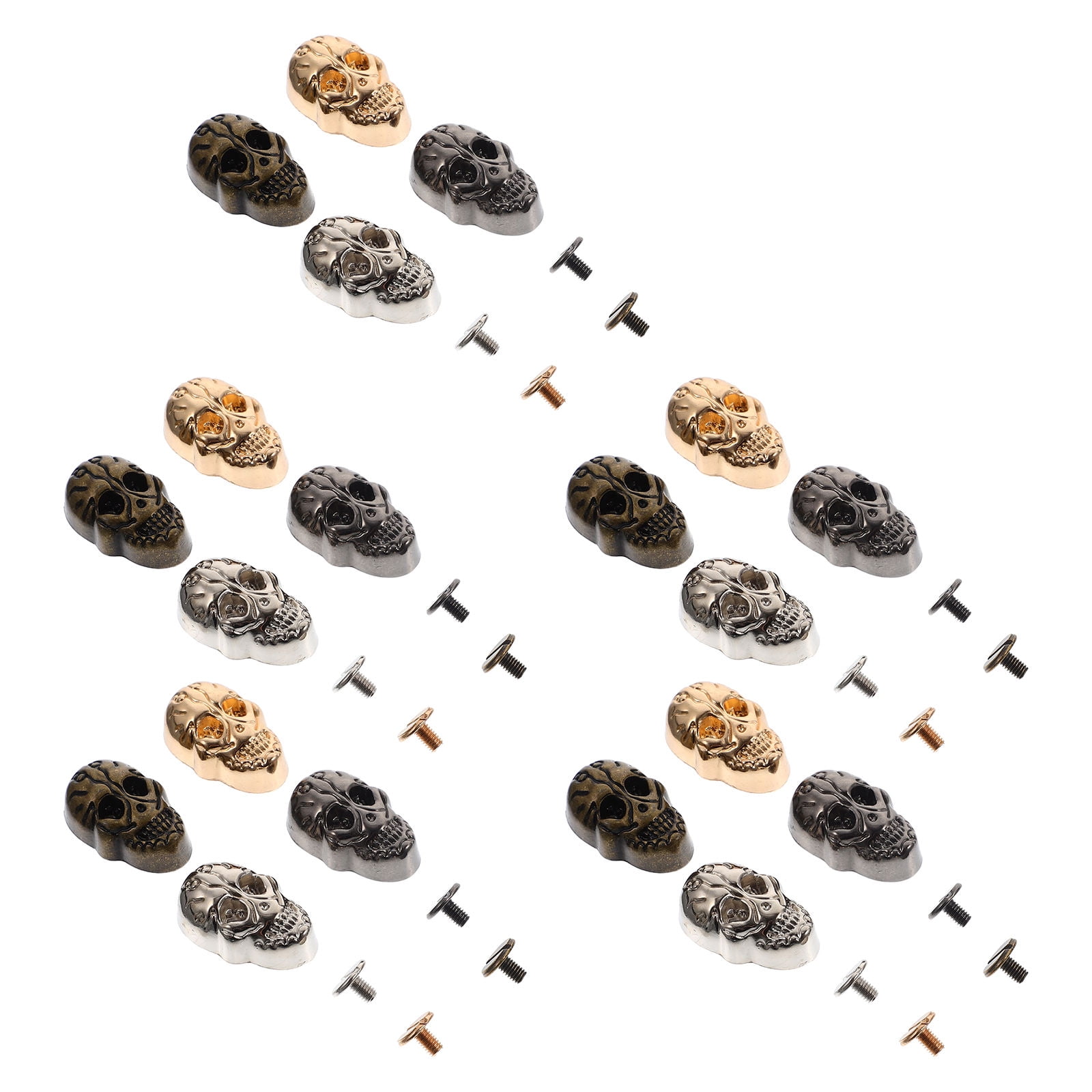 LIFKOME 20 Sets Skull Rivet Buttons for Sewing Diy Craft and Rivets in ...