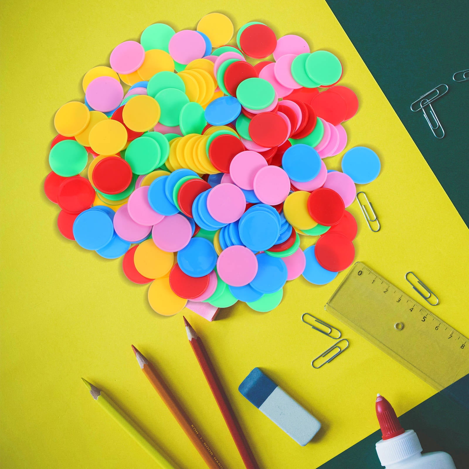 LIFKOME 200pcs Math Practice Counters Plastic Counting Discs For ...