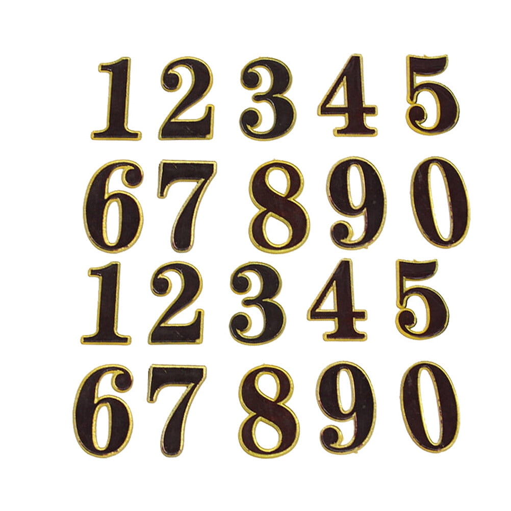 LIFKOME 20Pcs Black Acrylic House Numbers for Number Signs for Outside ...