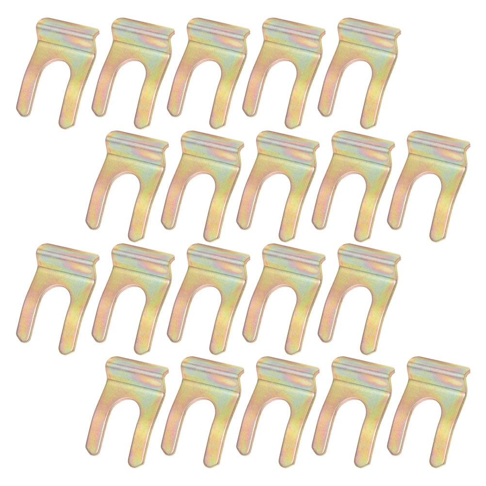 LIFKOME 20pcs Heavy Duty U-Shaped Iron Brake Line Clips Car Oil Pipe Clamps Metal Retainer Clip ...
