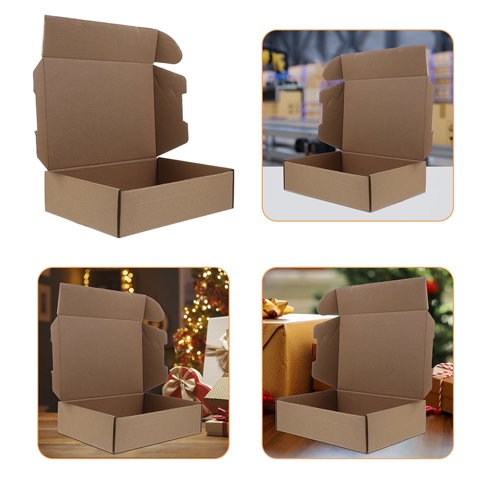 LIFKOME 20pcs Small Brown Corrugated Cardboard Boxes for Moving Mailing ...