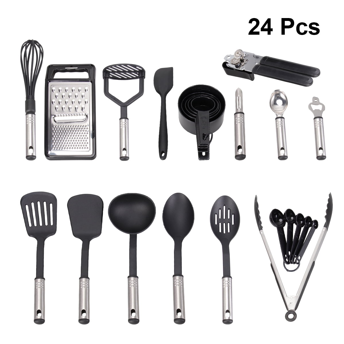 LIFKOME 24pcs Practical Home Stainless Steel Kitchen Utensil Nonstick ...