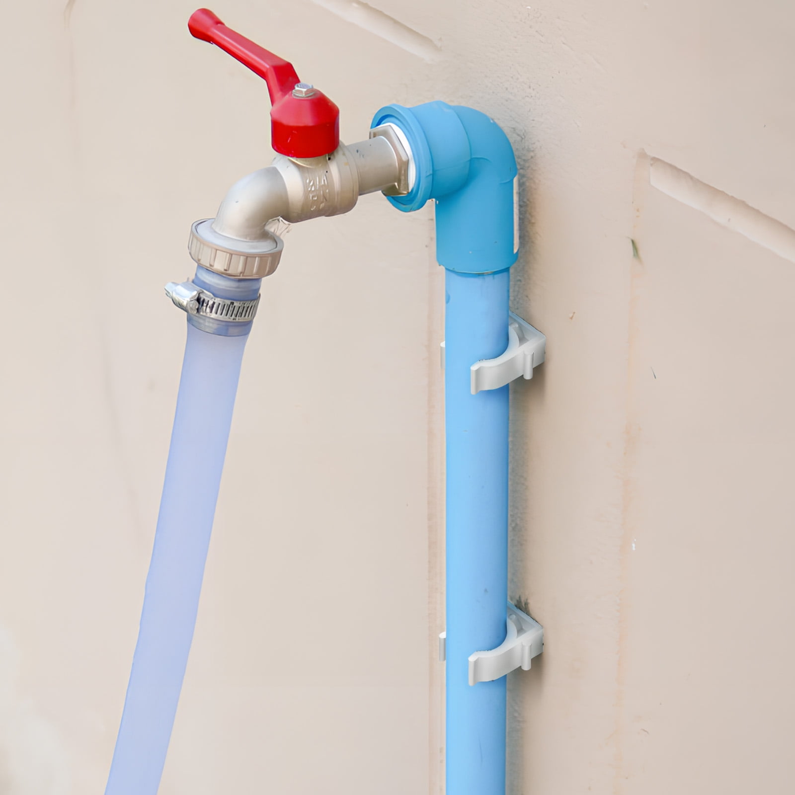 LIFKOME 25 Pcs Pvc Pipe Clips Water Pipe Holding Clamp Pipe Holder ...