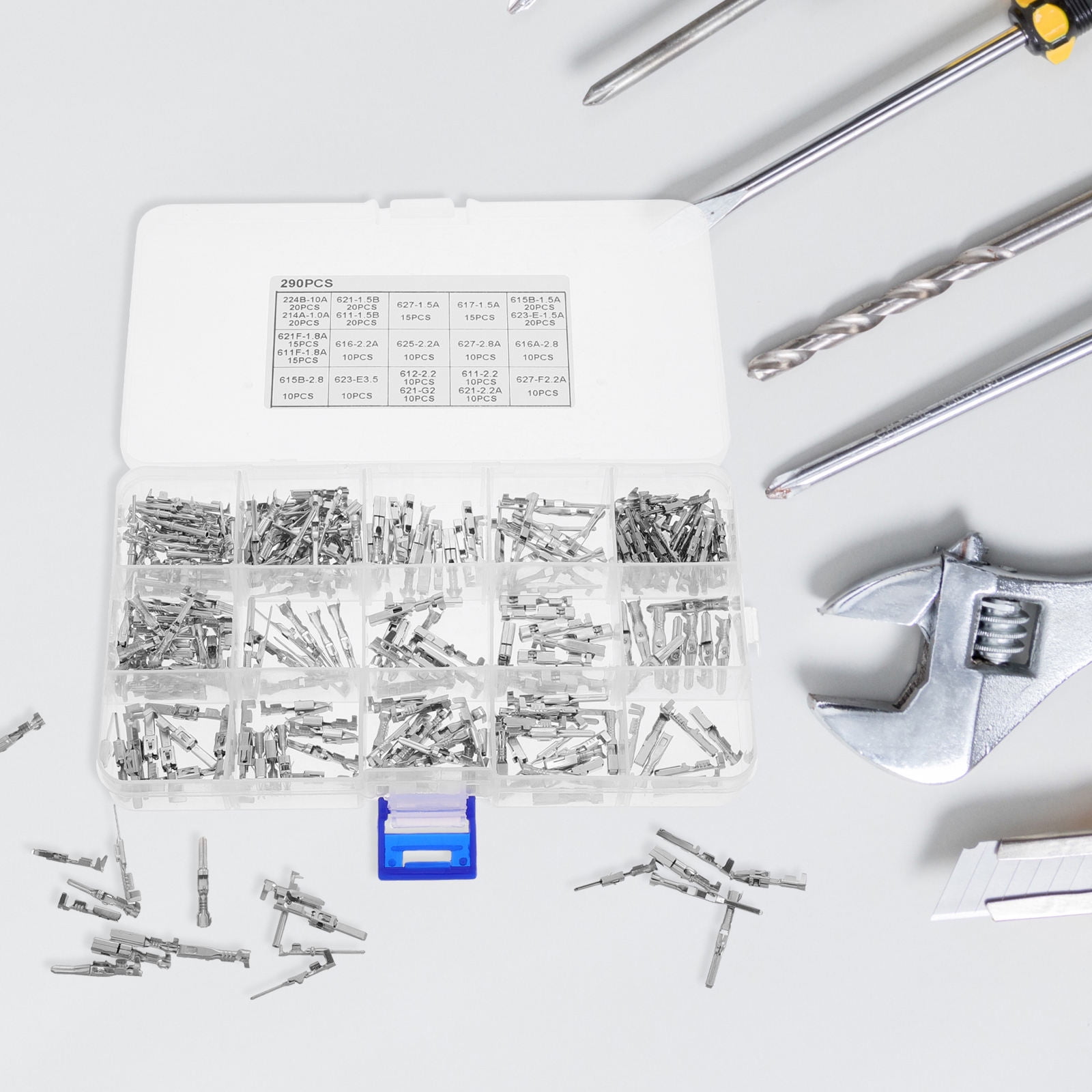 LIFKOME 290pcs Car Electricals Wire Terminal Pin Connector Kit 1-3.5mm Automotive and ...