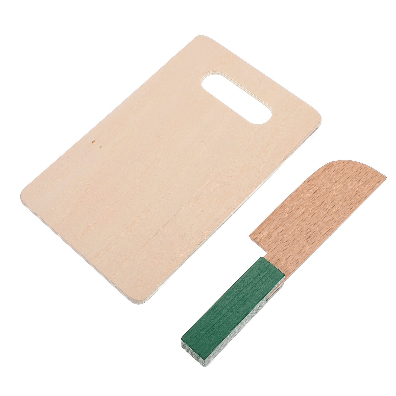 LIFKOME 2Pcs Kids Kitchen Wood Chopper and Chopping Board Set Assorted ...