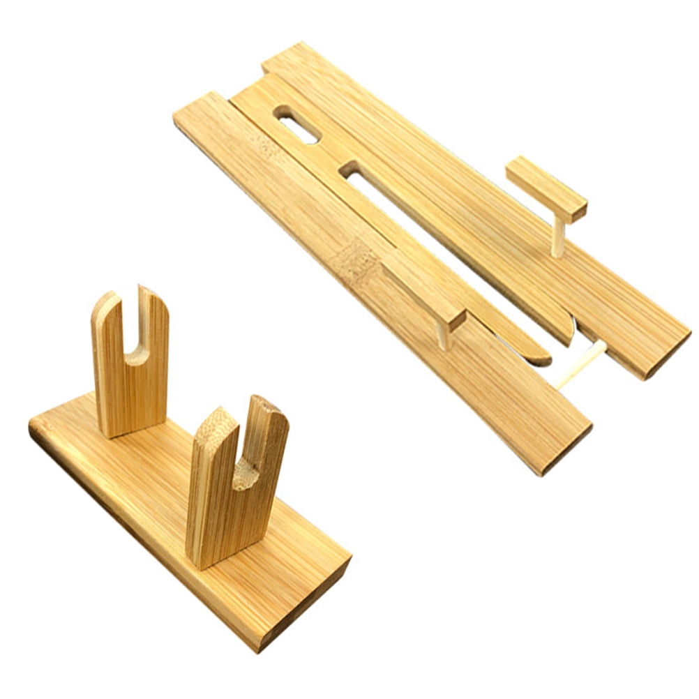 LIFKOME 2Pcs Rack Bamboo 8.3X2.6X1.6Inch Flat Angle Home Decoration ...