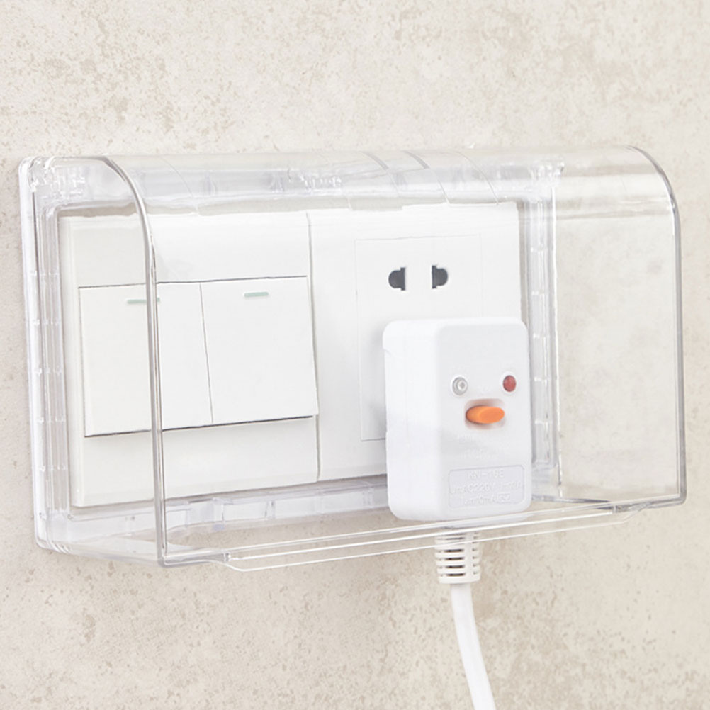 LIFKOME 2Pcs Switch Socket Panel Protector in Black for Living Room and ...