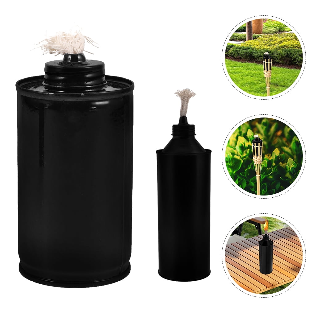 LIFKOME 2pcs Bamboo Oil Torch Canister Weatherproof Wick System ...