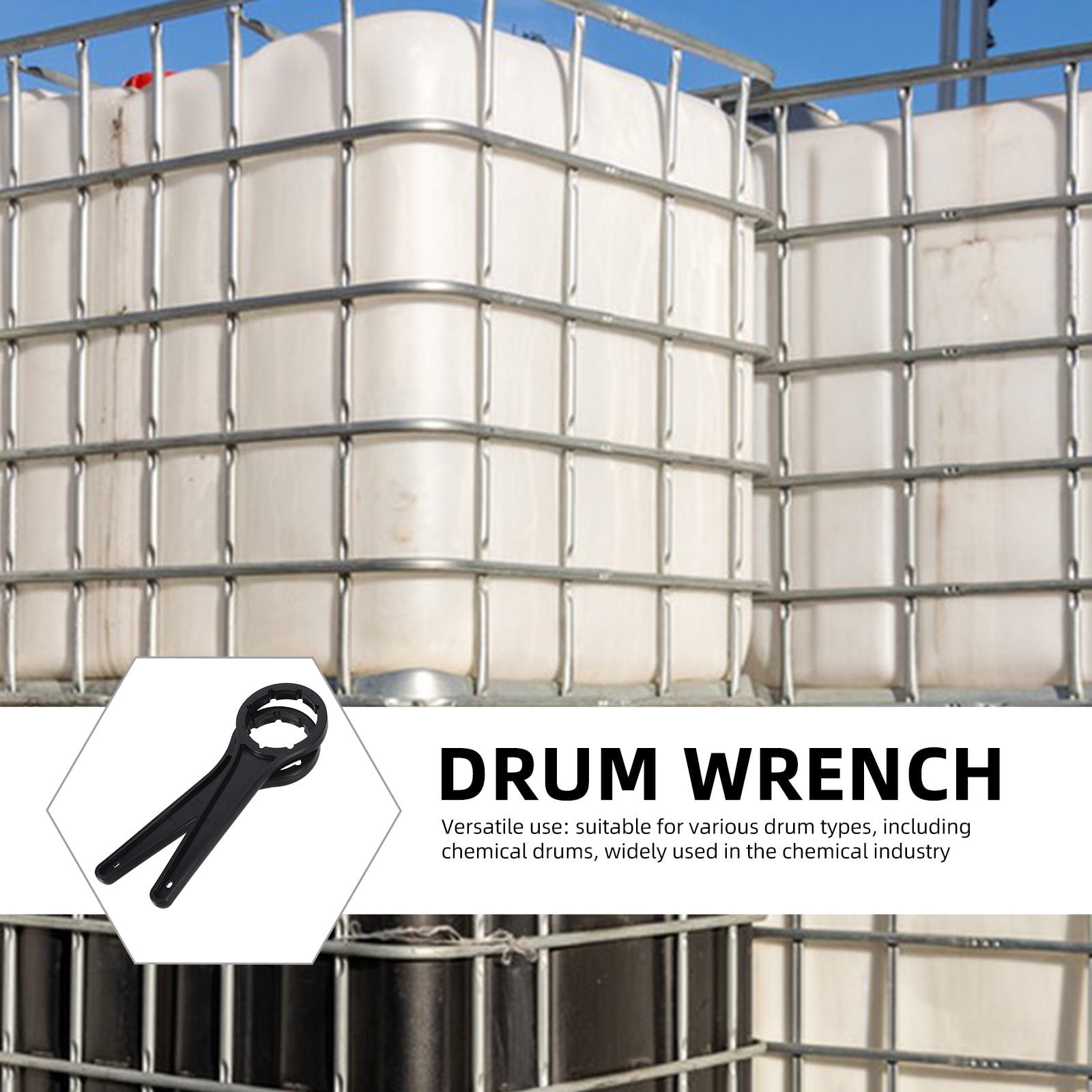 LIFKOME 2pcs Gallon Drum Opener Plastic Chemical Drums Easy Lid Removal ...