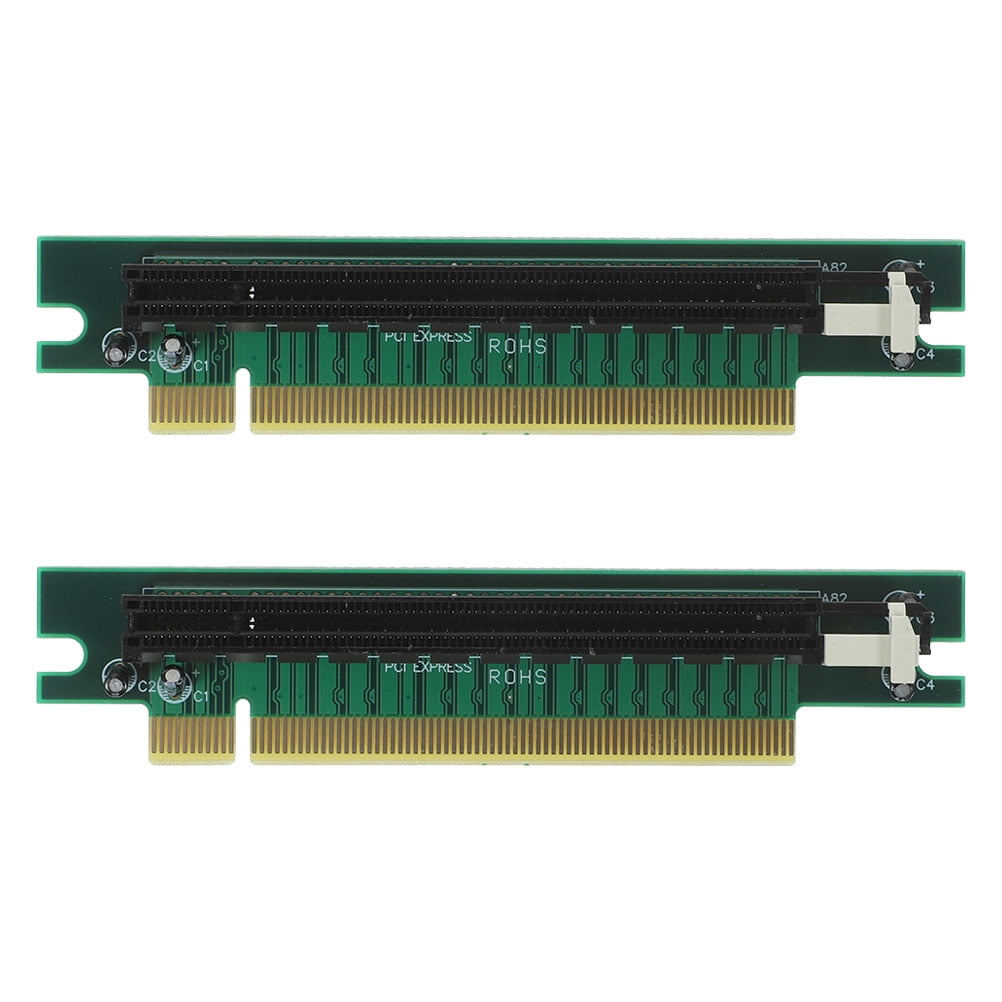 LIFKOME 2pcs Pci-E Card Adapter 16x Graphics Card Riser 90 Degree ...